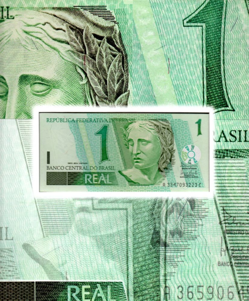 Numis Market - Encarte com Cédula de Um Real (Cédula INCLUSA) - No folder