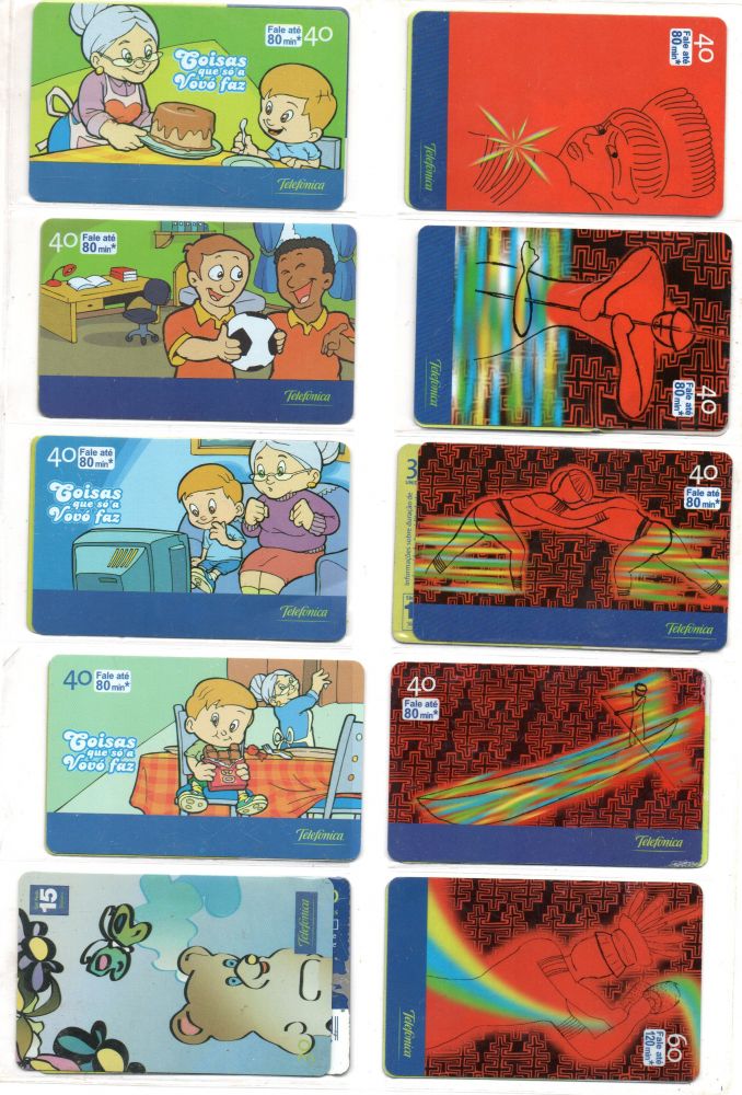 Numis Market - Coleção com 716 Cartões Telefônicos